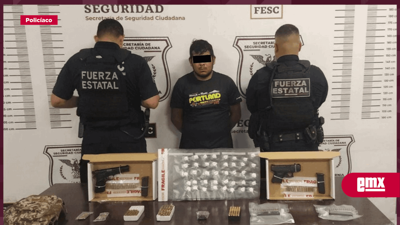 Detiene FESC en operativo a hombre con armas, cartuchos,... - El Mexicano